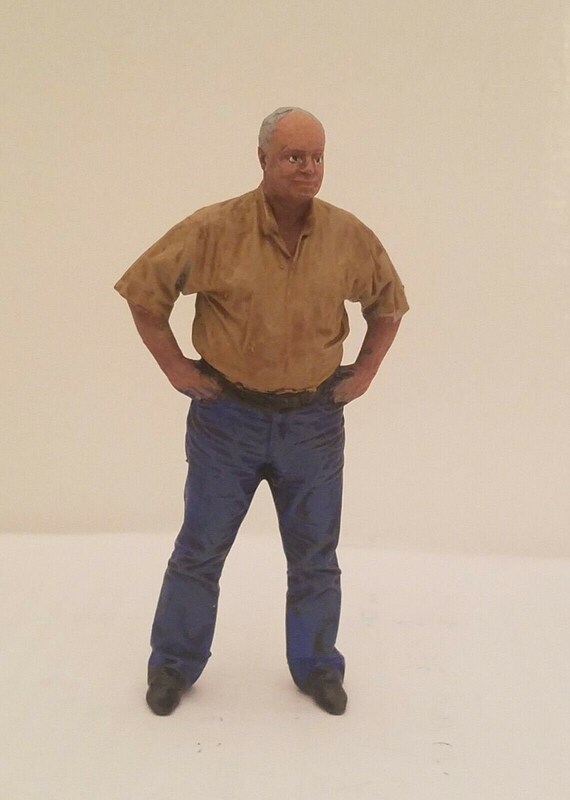 O F G Scale Figure Bald Man / Old Man Miniature - Etsy