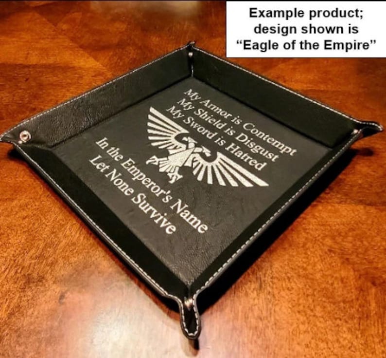 Super Blue Marines Leather Dice Tray - Etsy