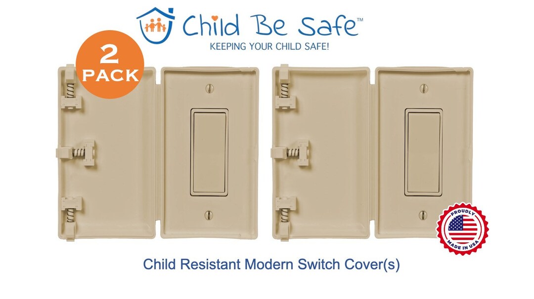 Childproof Rocker Light Switch Cover: Pet and Baby Safety (2-pack ...