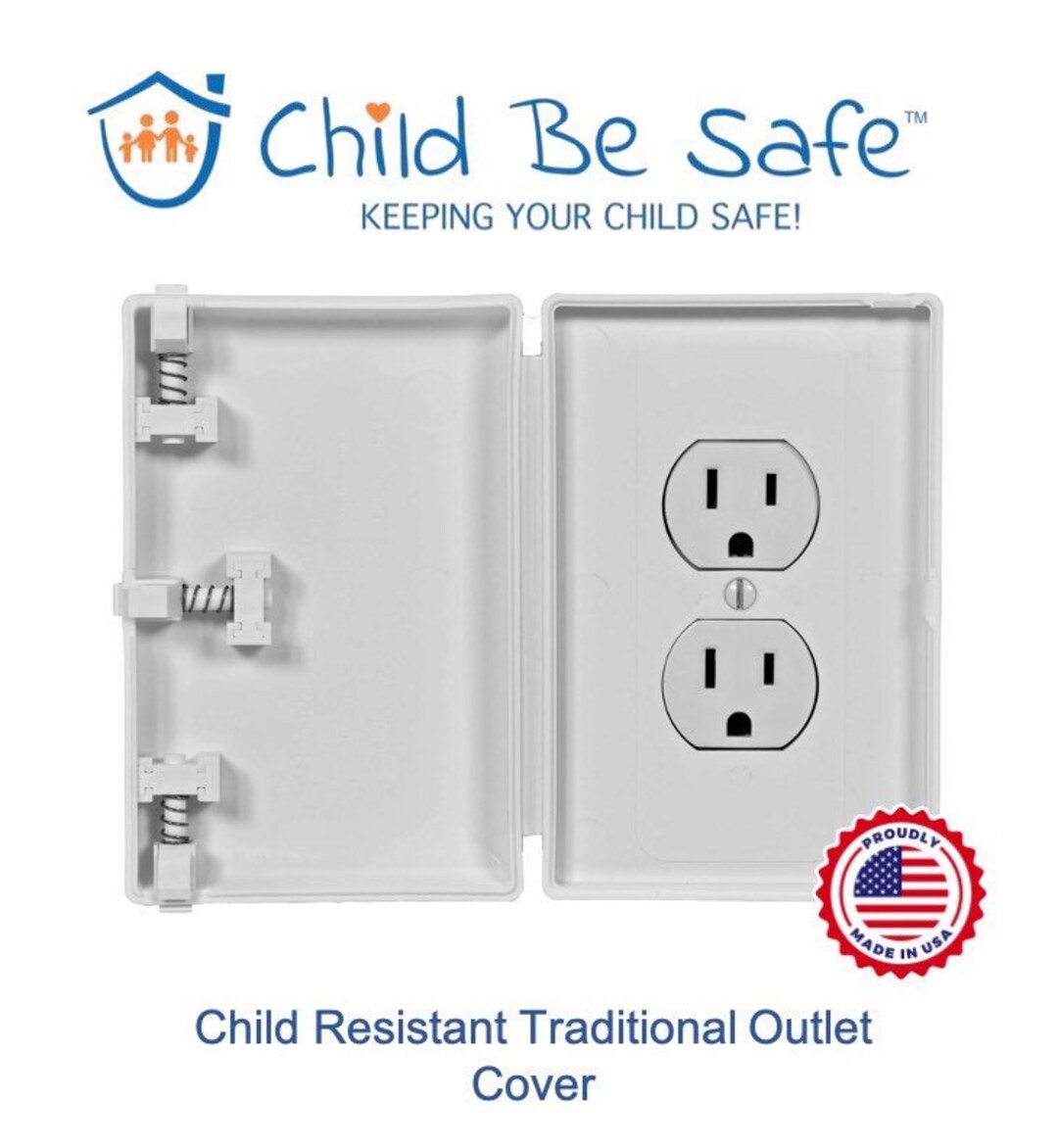 Childproof Wall Outlet Cover: Child and Pet Proof - White or Ivory - Etsy