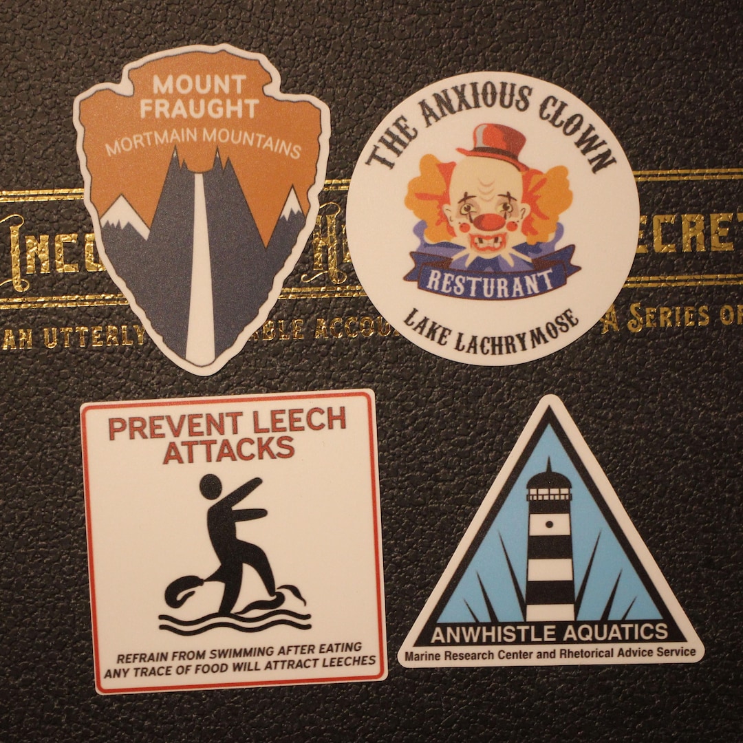 A Series of Unfortunate Events Inspired Stickers Set 2 - Etsy