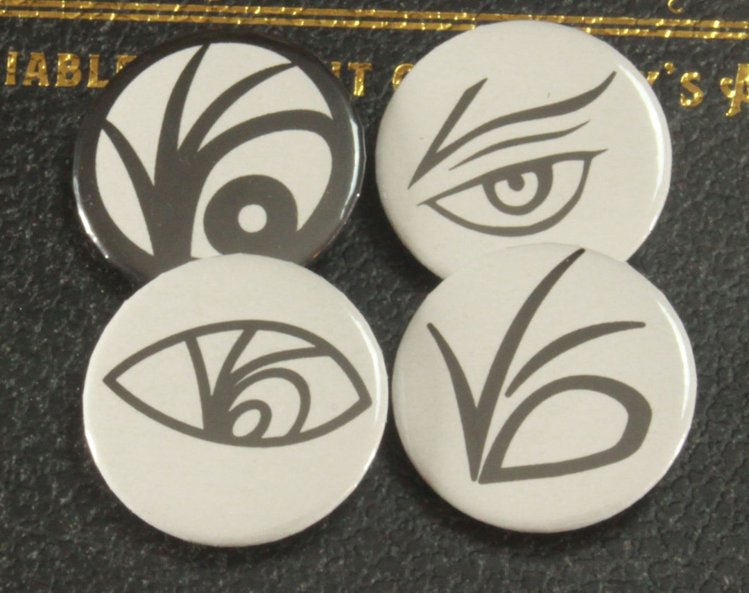 A Series of Unfortunate Events Inspired "eye/vfd" Buttons. - Etsy