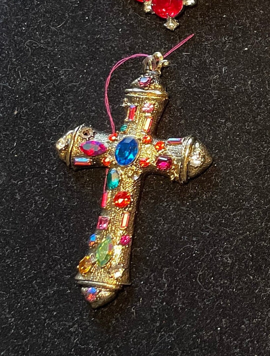 Large Gold Toned Cross - Etsy