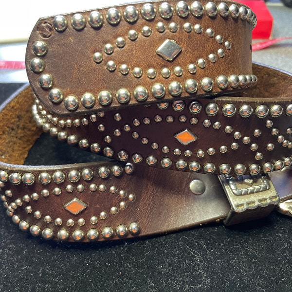 Studded Belt - Etsy