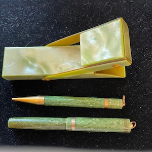 Bakelite Pen Set With Case - Etsy