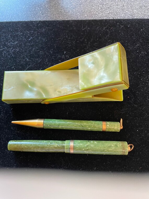 Bakelite Pen Set with Case | Etsy