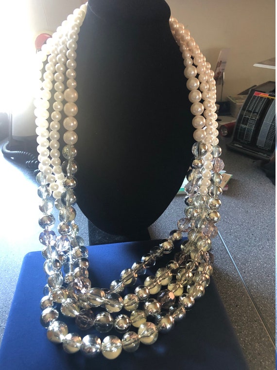 vintage silver pearl and - Gem