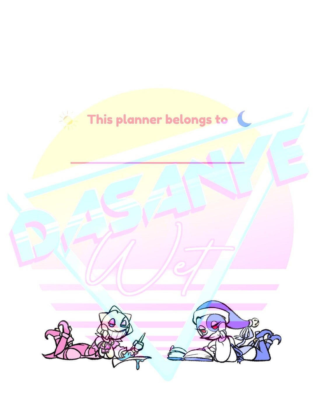 Print Yourself Sunny & Moonie Planner - Undated Weekly Planner, Mood ...