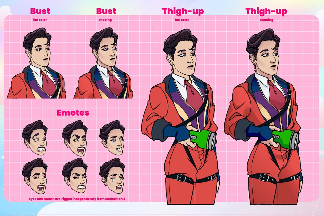 Rahituber Custom Pngtuber Model - Handmade | Twitch | Streaming ...