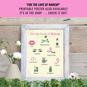 Numbers Flashcards Makeup Artist Homeschool Nursery Wall Art Education ...