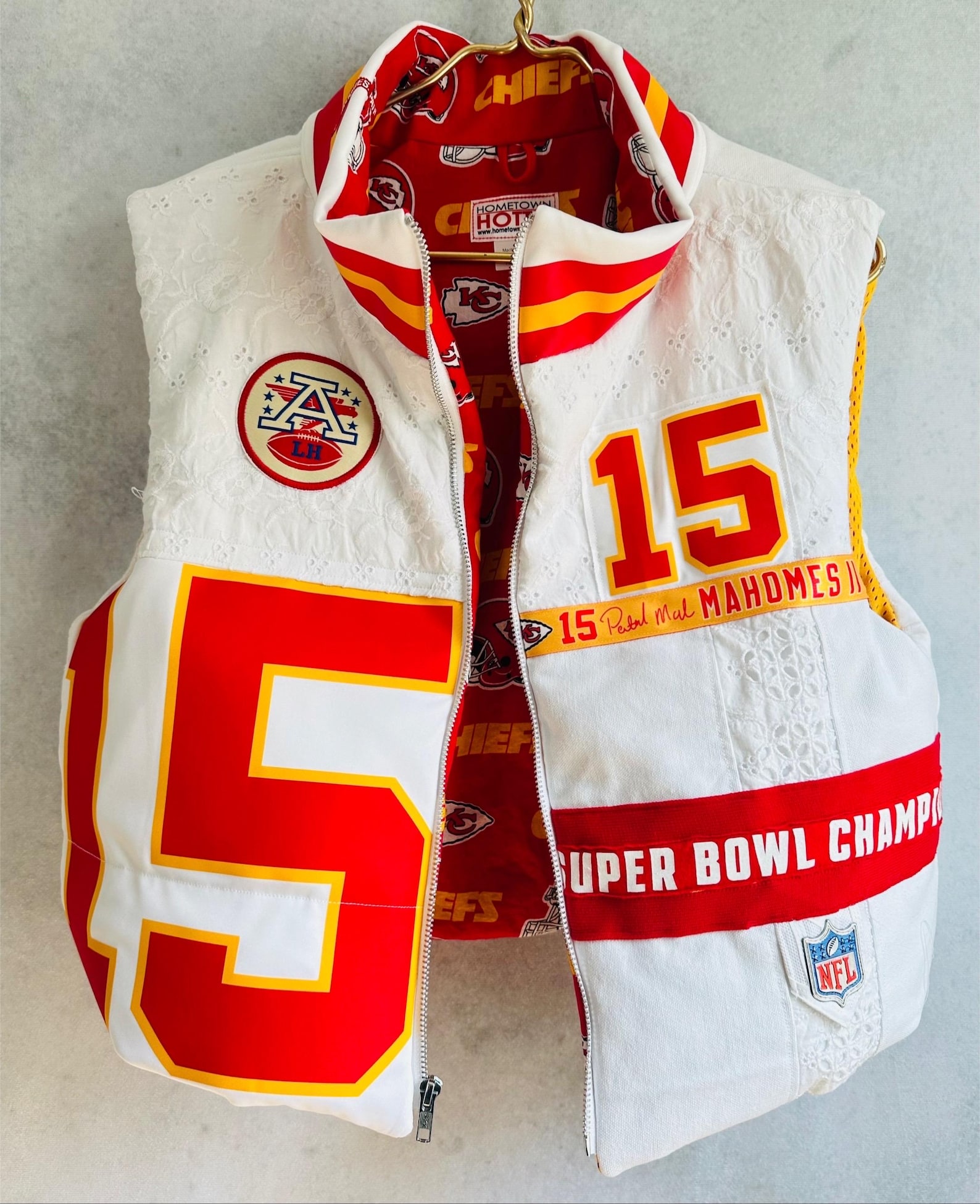 Custom Puffer Vest, Jersey, Game Day, Pro, College, Football, High ...