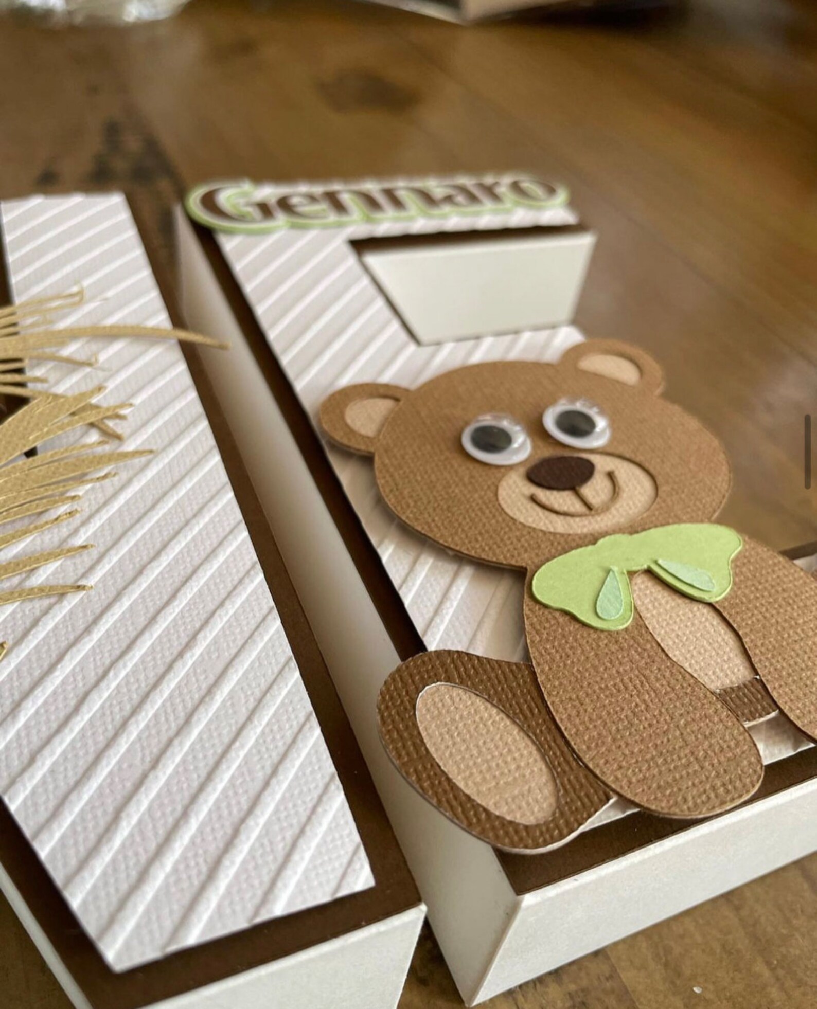 Teddy Bear CARDSTOCK 3D Letters - Etsy