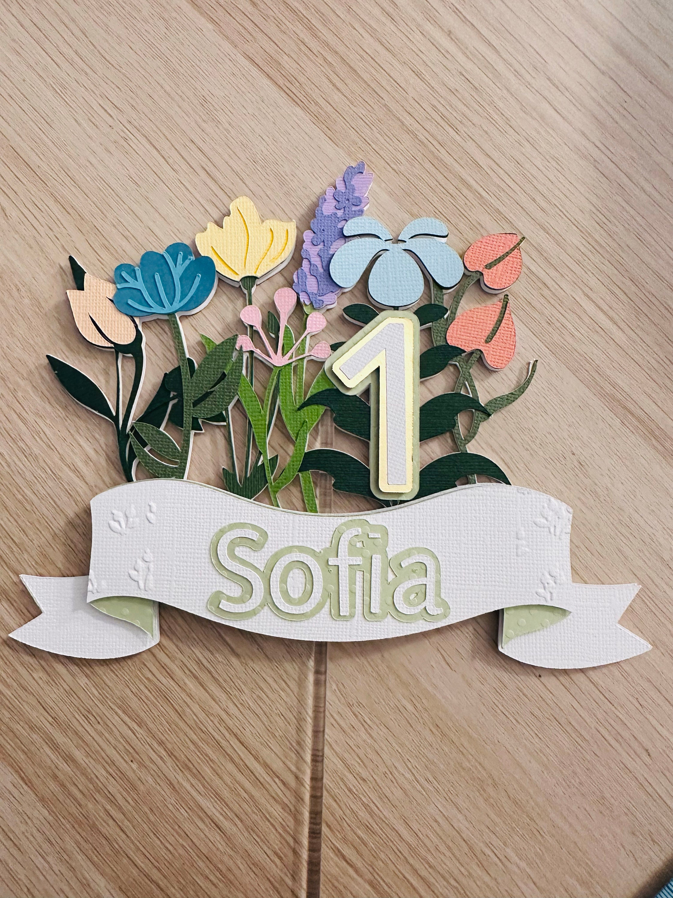 Wildflower Cake Topper - Etsy