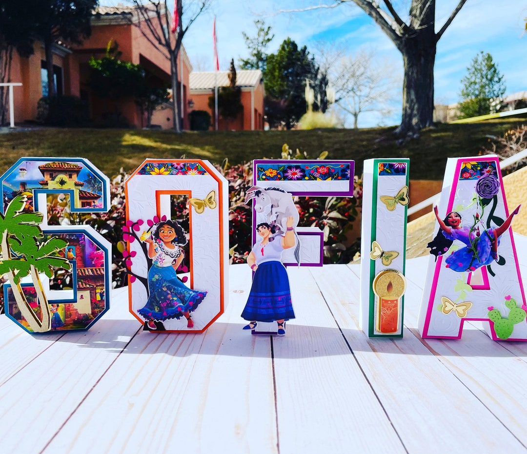 Encanto CARDSTOCK 3D Letters - Etsy
