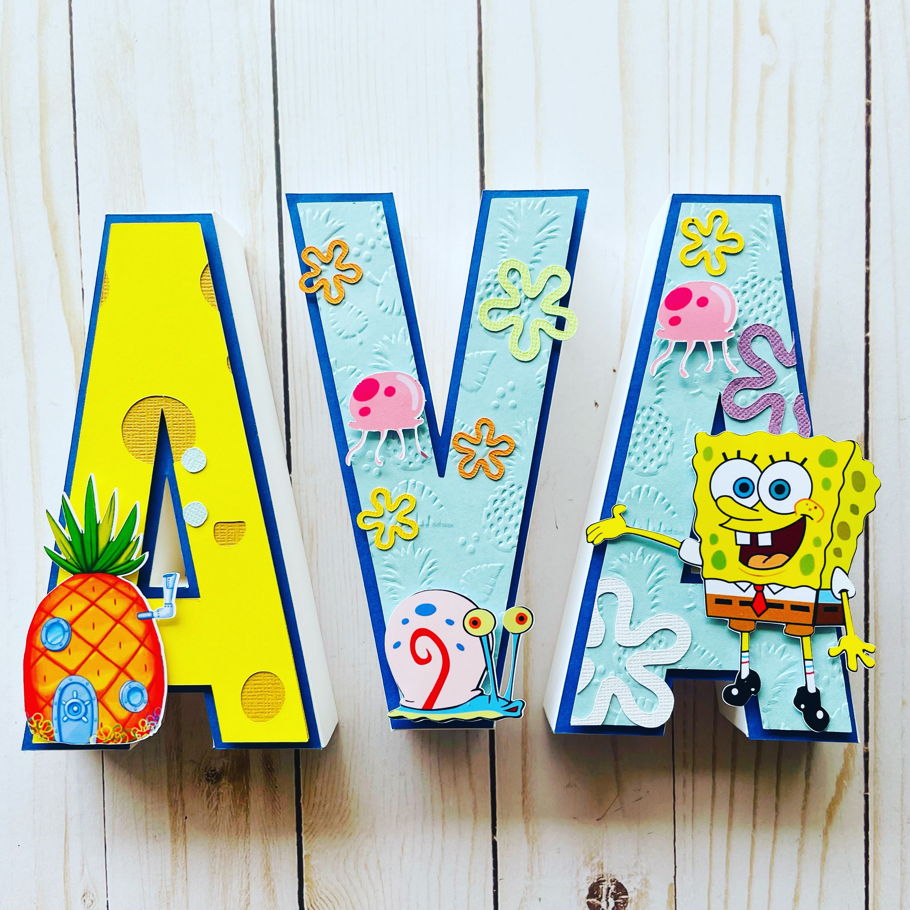 Custom CARDSTOCK 3D Letters - Etsy