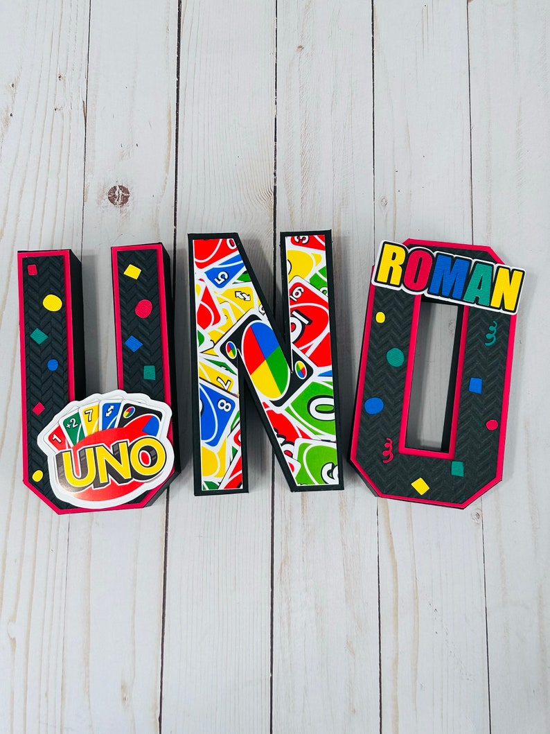 Custom CARDSTOCK 3D Letters - Etsy