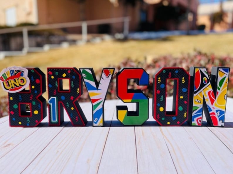 Custom CARDSTOCK 3D Letters - Etsy