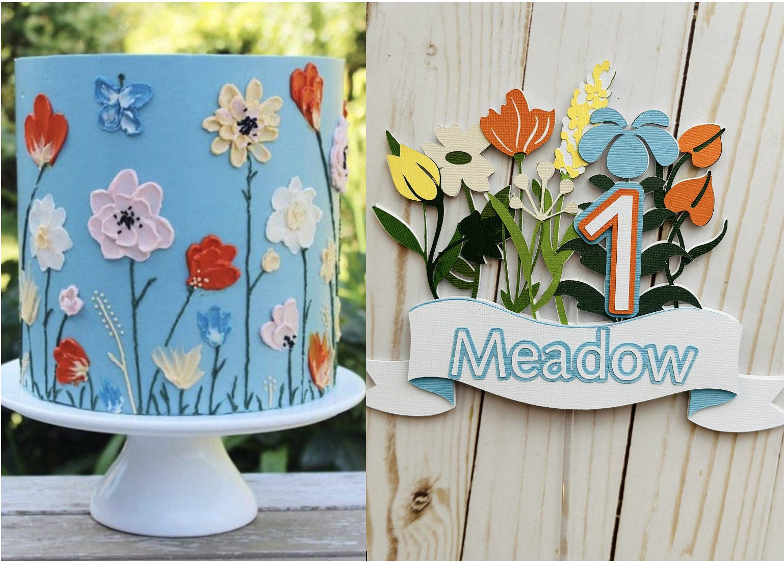 Wildflower Cake Topper - Etsy