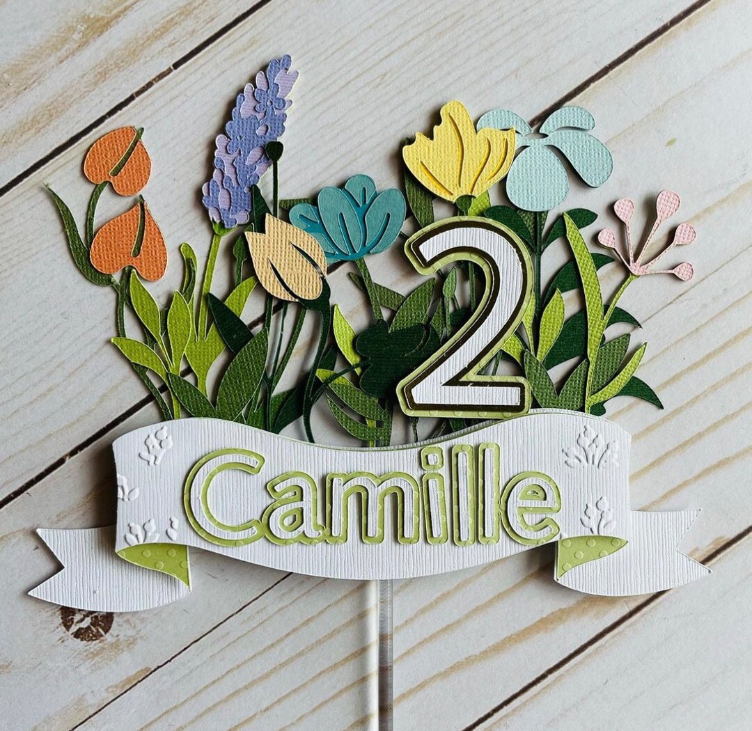 Wildflower Cake Topper - Etsy