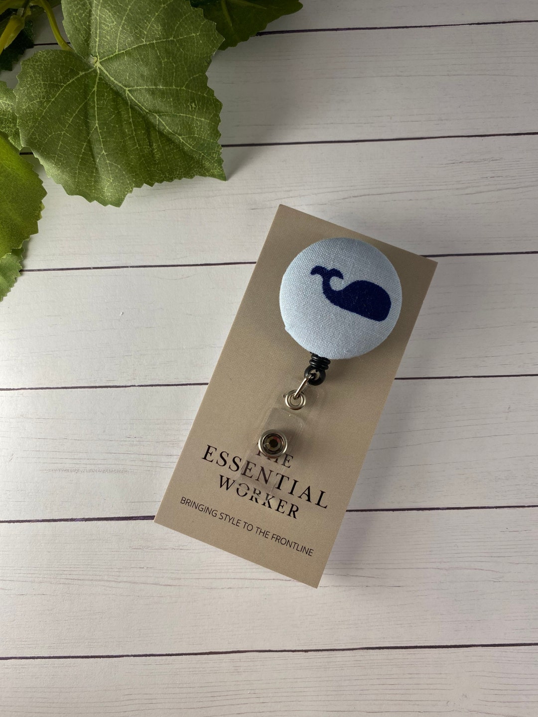 Blue Whale Badge Reel Custom ID Badge Reel Retractable Badge - Etsy