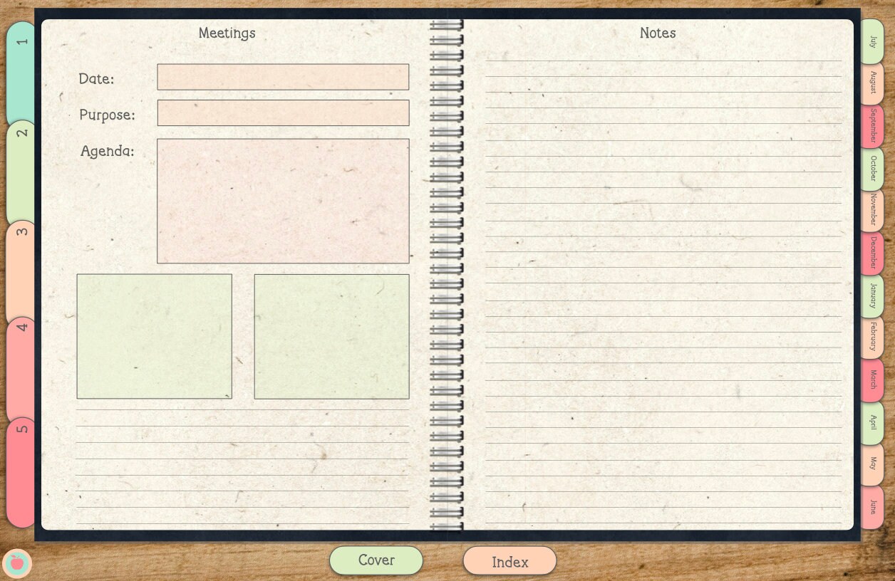 Digital TEACHER PLANNER Chalkboard Design - Etsy