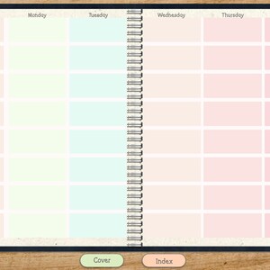 Digital TEACHER PLANNER Chalkboard Design - Etsy