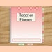 Digital TEACHER PLANNER Chalkboard Design - Etsy