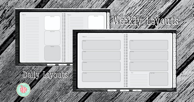 UNDATED Minimalist Planner - Etsy