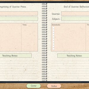 Digital TEACHER PLANNER Chalkboard Design - Etsy