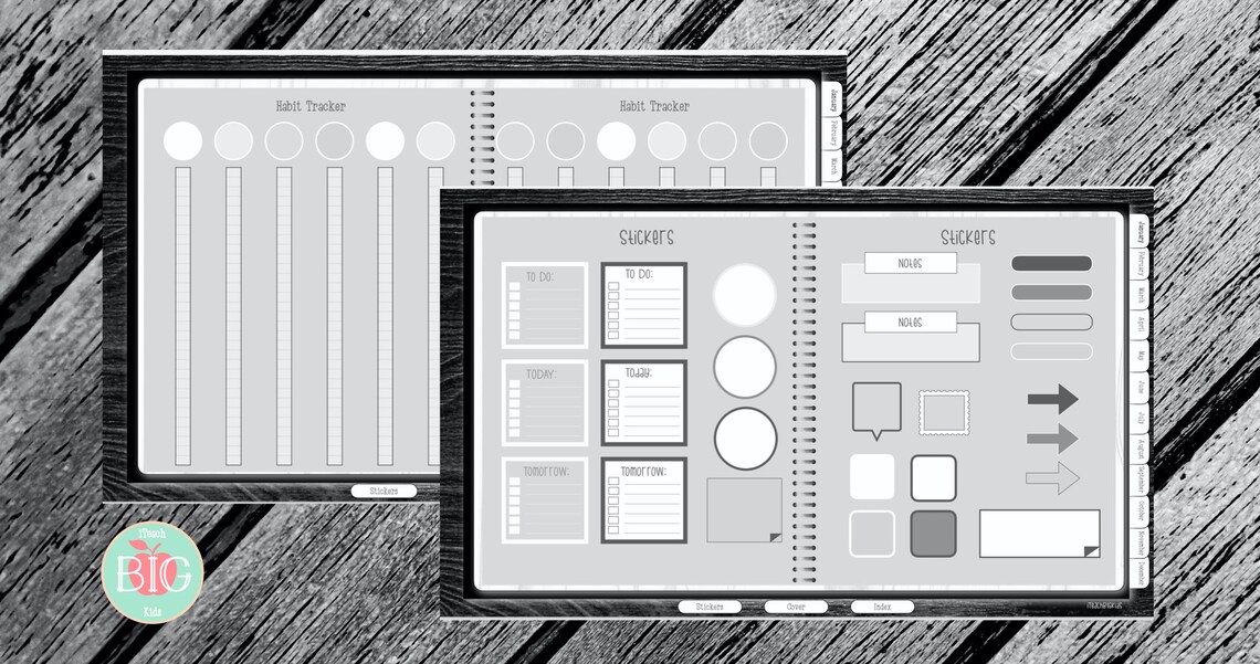 UNDATED Minimalist Planner - Etsy
