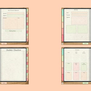 Digital TEACHER PLANNER Chalkboard Design - Etsy