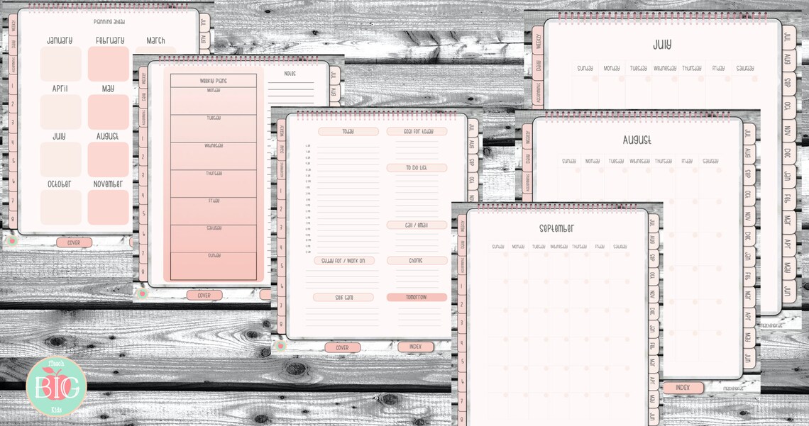 UNDATED Student Notepad Planner - Etsy
