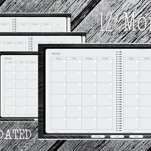 UNDATED Minimalist Planner - Etsy