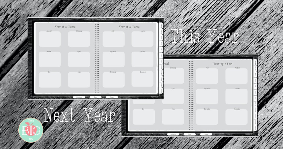 UNDATED Minimalist Planner - Etsy