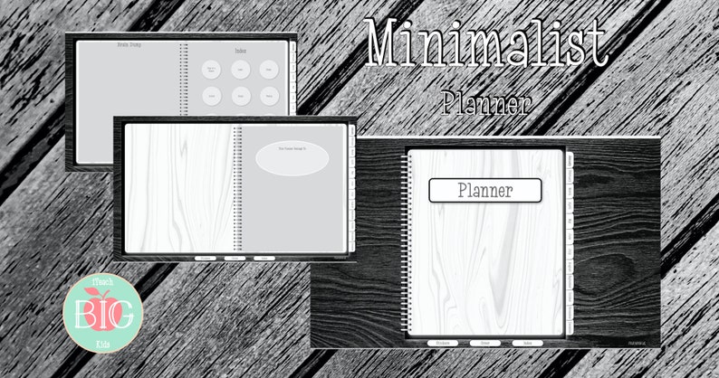 UNDATED Minimalist Planner - Etsy