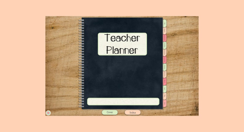 Digital TEACHER PLANNER Chalkboard Design - Etsy