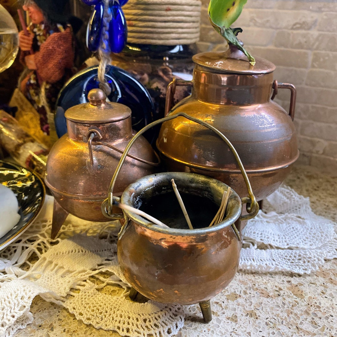 Antique Copper Cauldrons, Copper, Witchcraft, Spells, Spring, Gifts ...