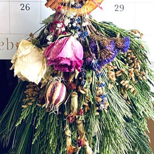 Custom Besom Broom: Pagan Altar Decor With Flowers - Etsy