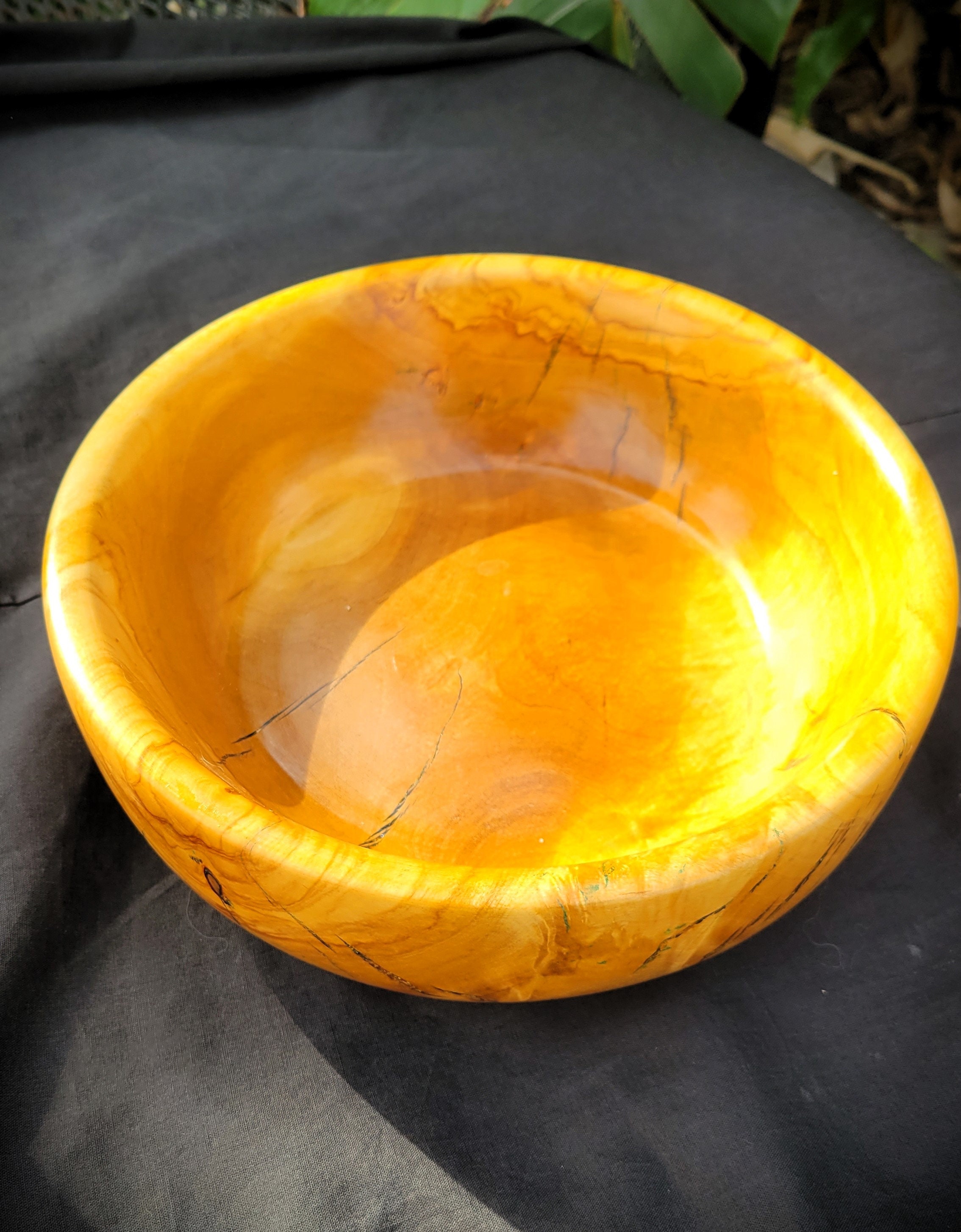 Hand Turned Cherry Laurel Wood Bowl - Etsy