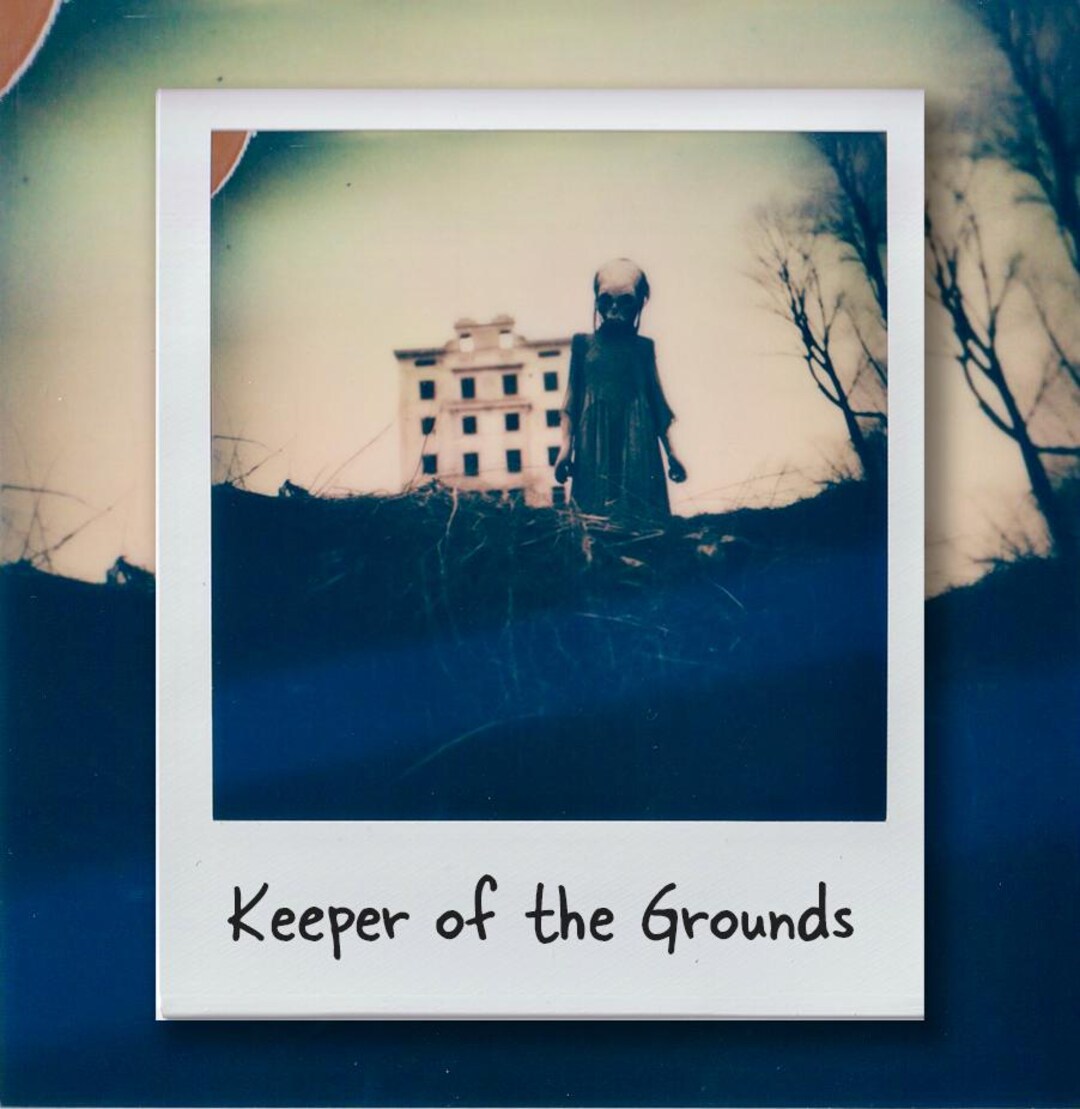Keeper of the Grounds | Vintage-style Horror Polaroid Art, Spooky Wall ...