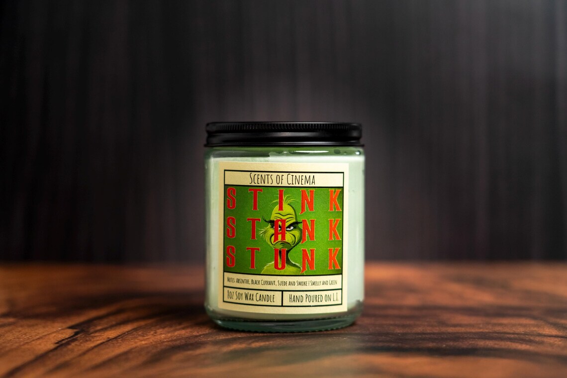 Stink, Stank, Stunk | Absinthe, Black Currant, Suede & Smoke | Soy Wax ...