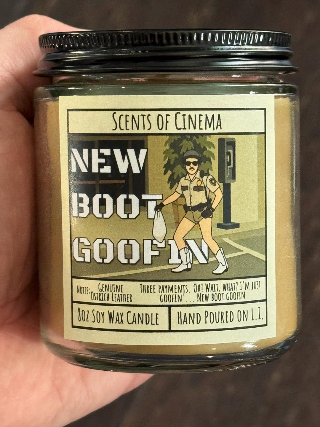 New Boot Goofin | Genuine Ostrich Leather & Moonflower | Soy Wax Candle ...