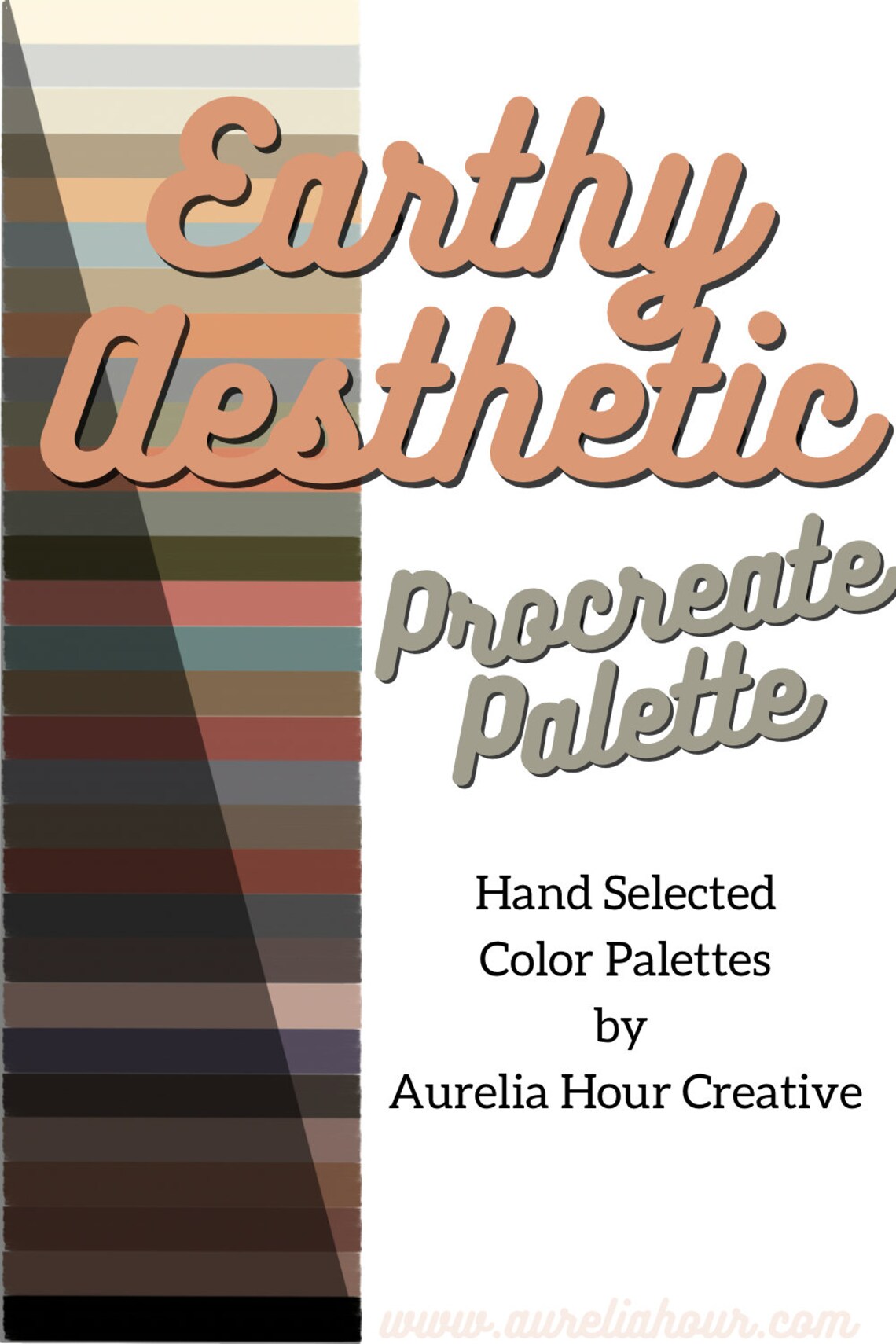 Earthy Aesthetic - Procreate Color Palette - Procreate for iPad - Earth ...