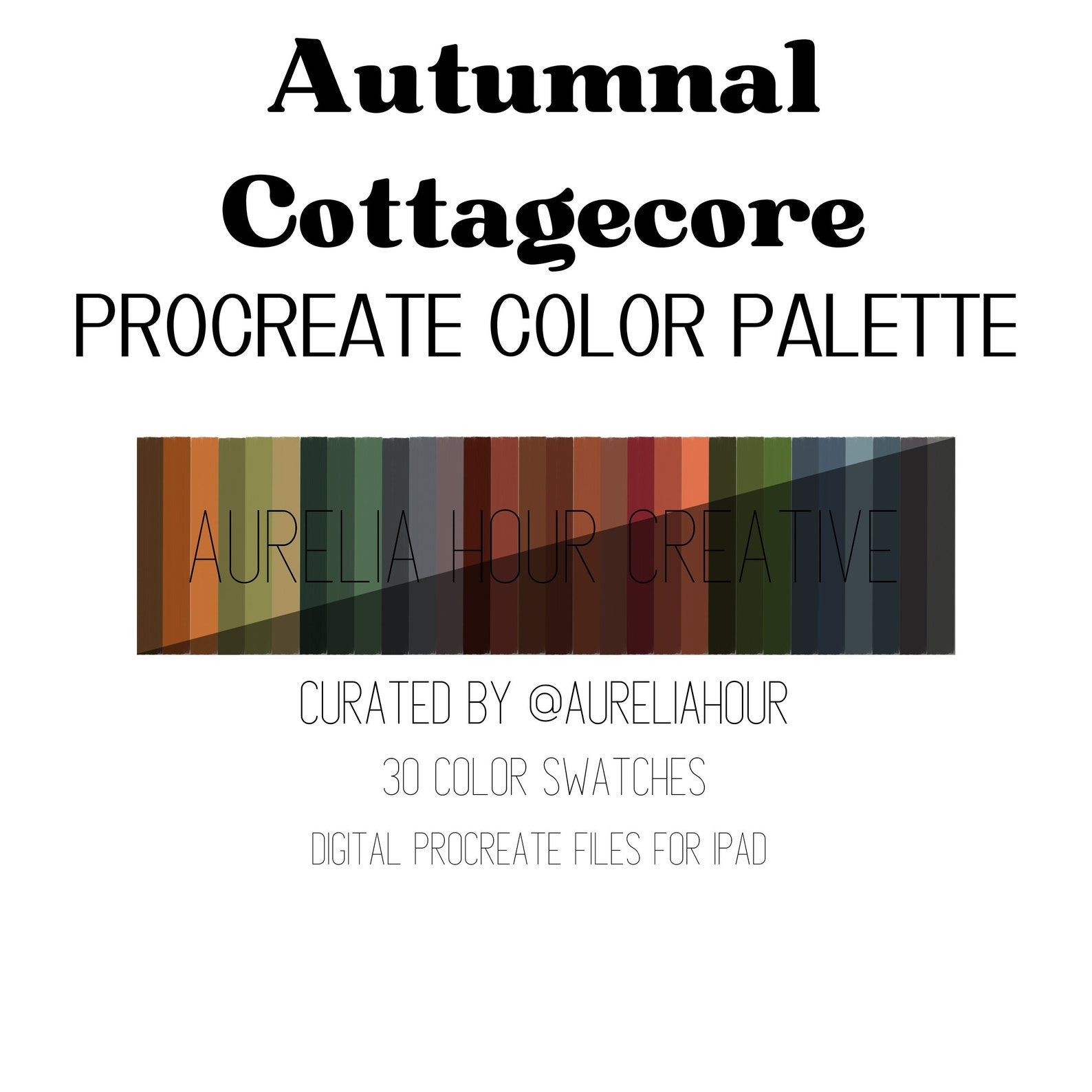 Autumnal Cottagecore - Procreate Color Palette - Procreate for iPad ...