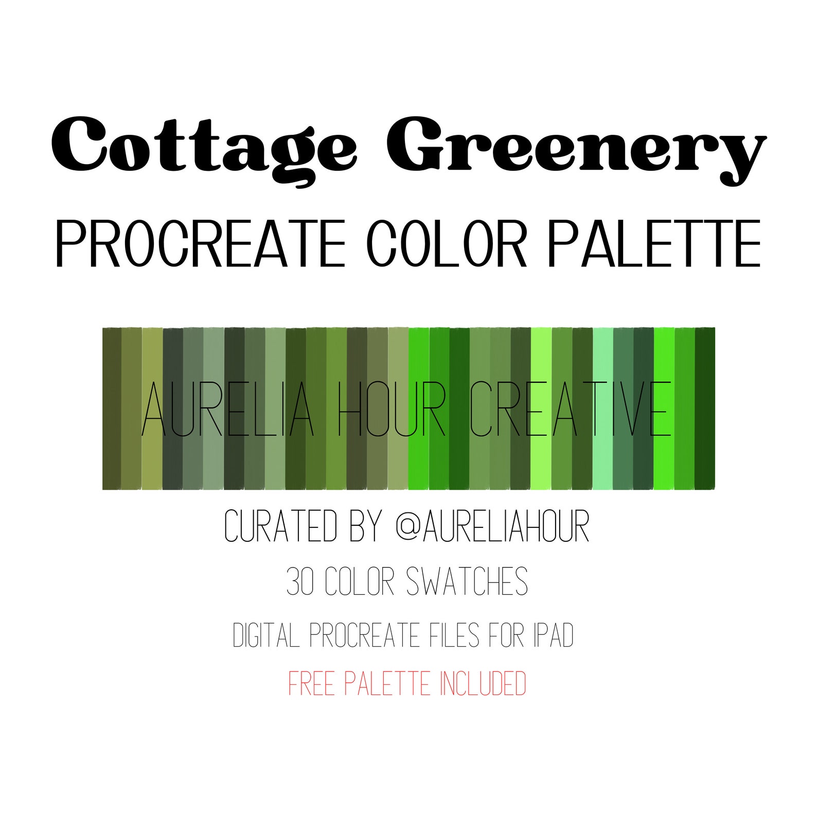 Forestcore - Procreate Color Palette - Procreate for iPad - Deep Woods ...