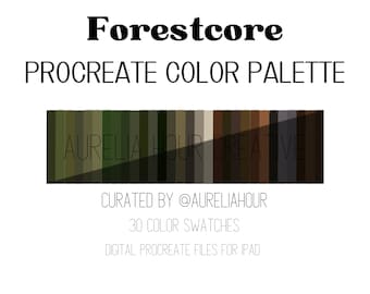 Cottagecore Vibes Procreate Color Palette Procreate for - Etsy