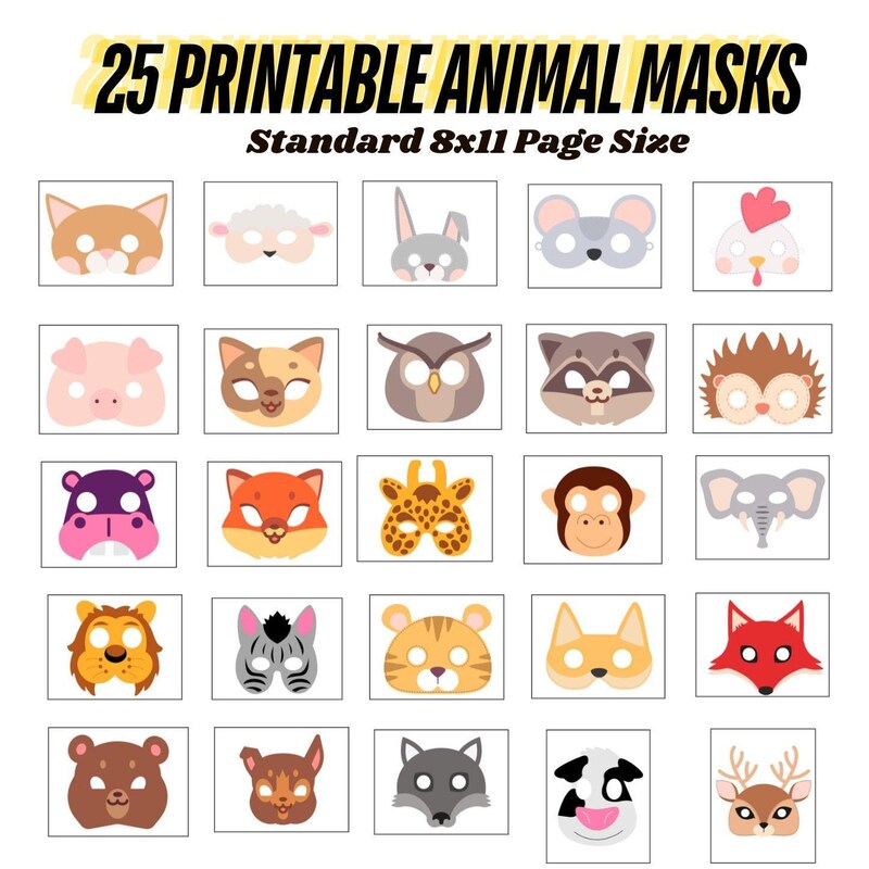 Printable Mask - Etsy