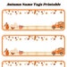 Autumn Fall Children's Name Tag [instant Download] 8x11 Nametag ...