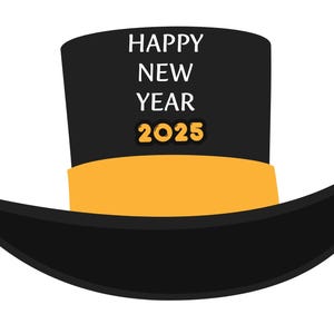 New Years 2025 Glasses [instant Download] 8x11 PDF Headband Mask White ...