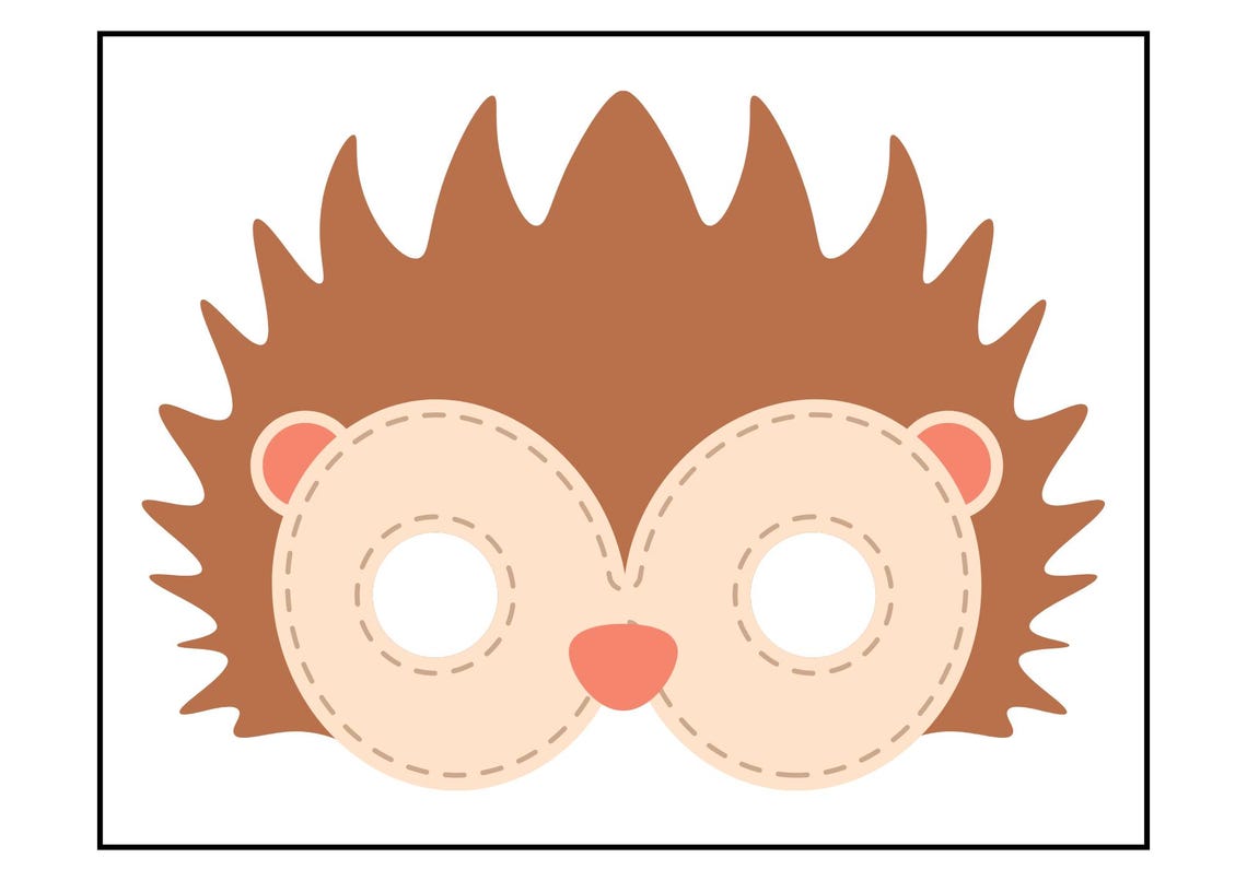 25 Printable Masks I Standard PDF I Instant Download I Animal Halloween ...